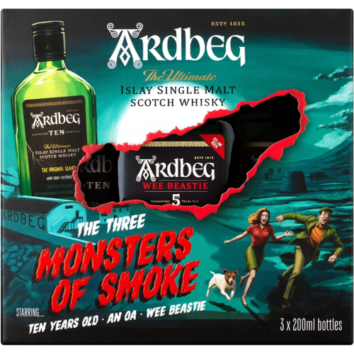 Ardbeg The Three Monsters of Smoke Single Malt Scotch Whisky (200mL ...
