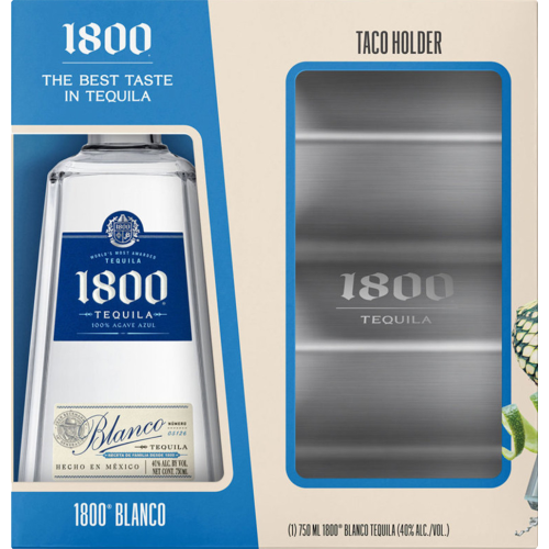 Casa Cuervo 1800 Silver - Blanco Tequila with Taco Holder | Caskers