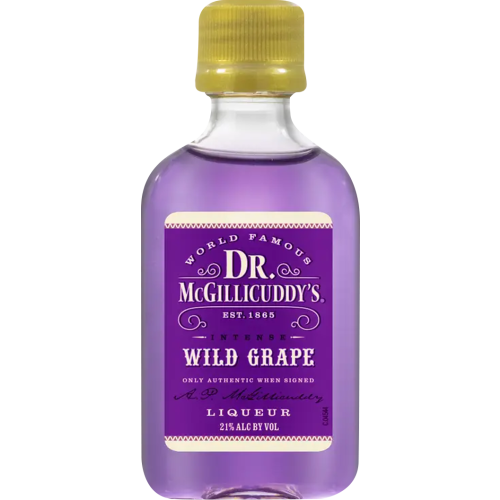 Dr. McGillicuddy's Intense Wild Grape Schnapps Liqueur (50mL) | Caskers